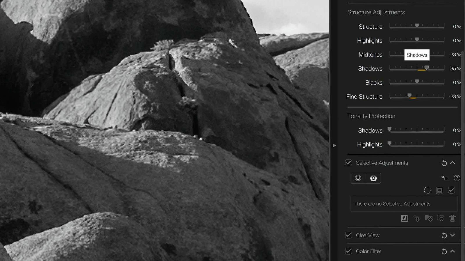 Creating black and white images with Nik Silver Efex
